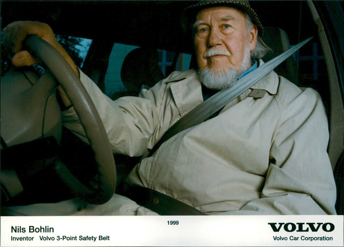 EL CREADOR DEL CINTURÓN DE SEGURIDAD: NILS BOHLIN. | Contadores de ...